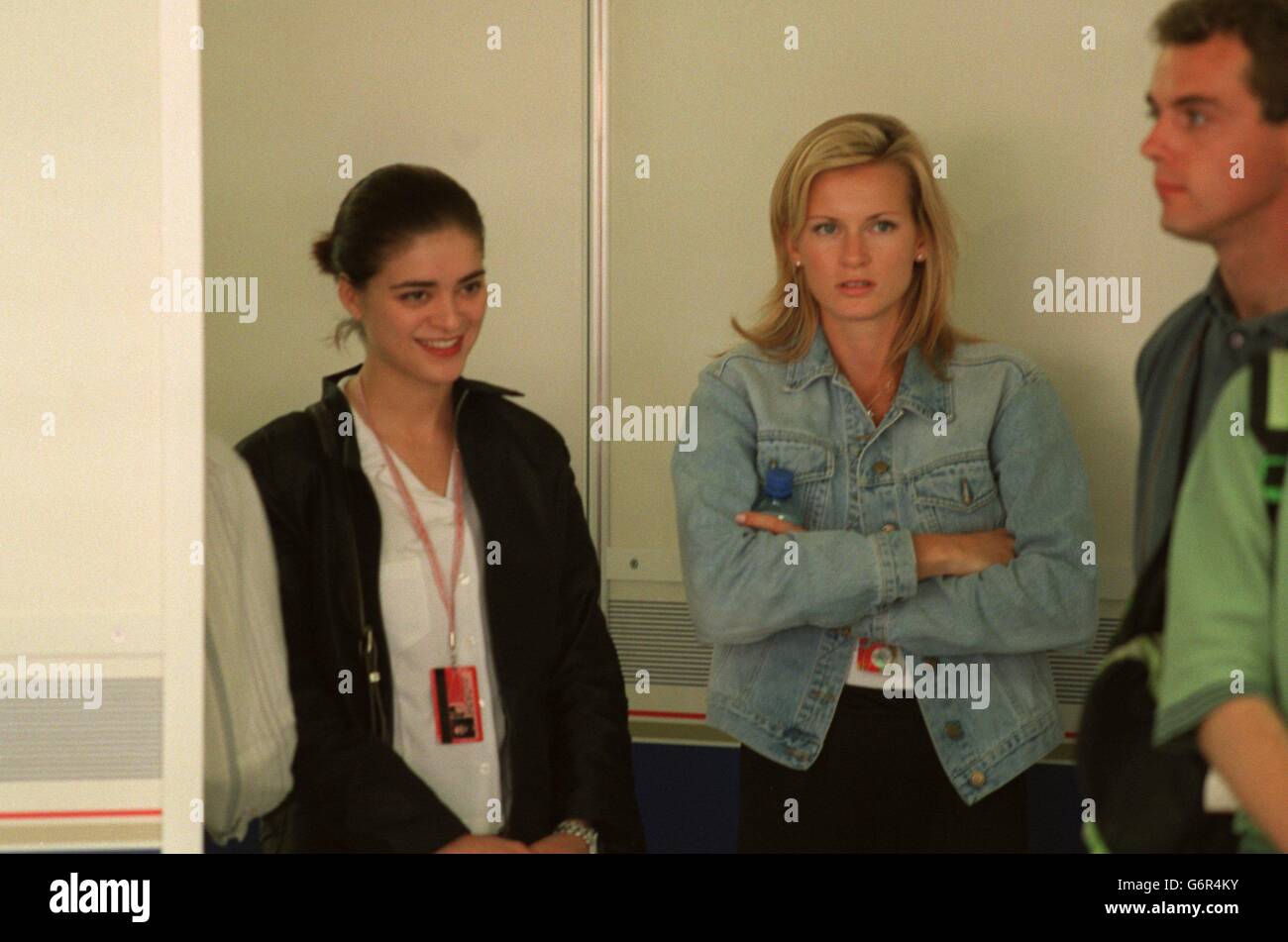 David coulthard with girlfriend andrea murray hi-res stock photography ...