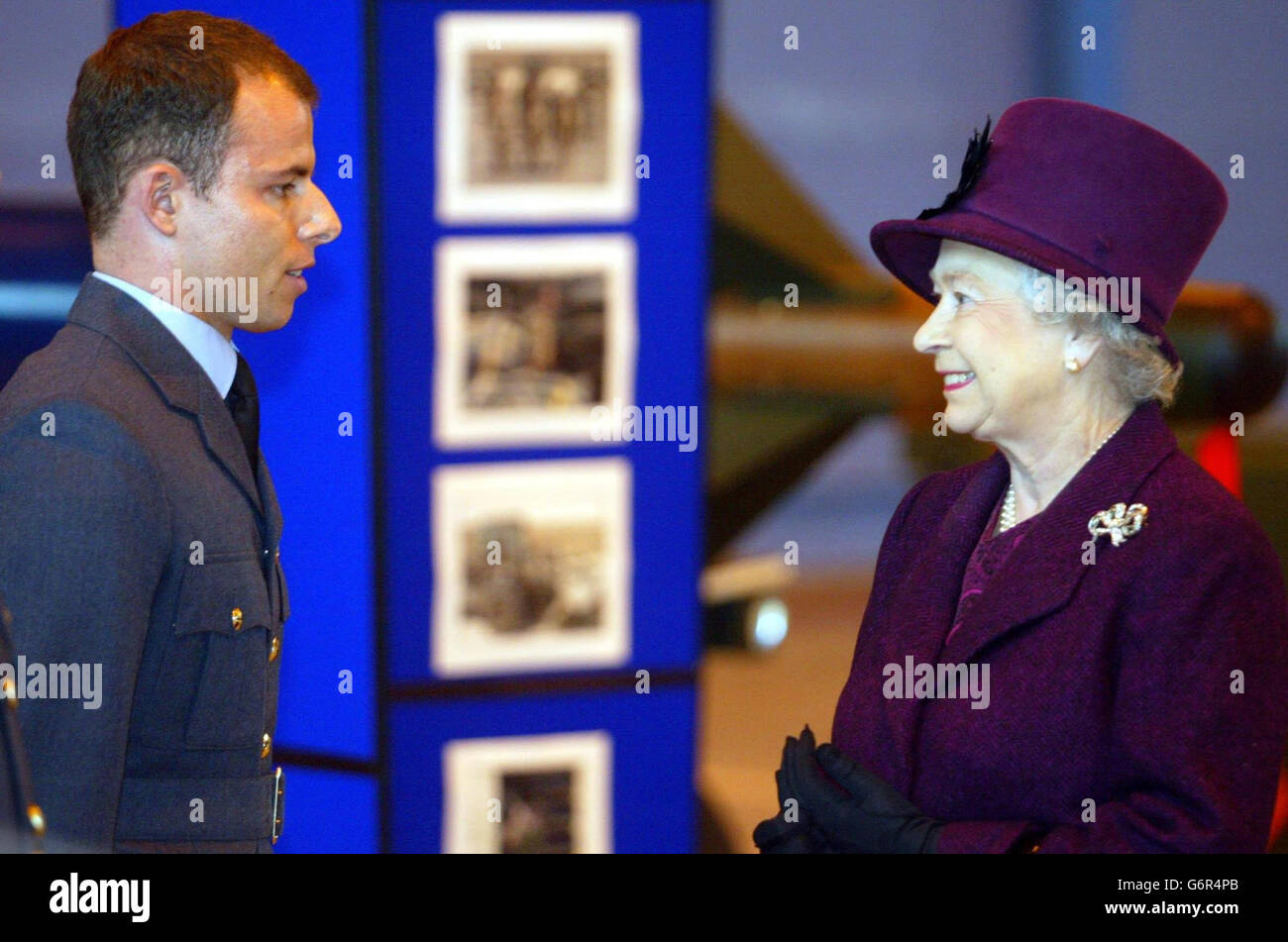 Britain's Queen Elizabeth II talks to Pete Beilby 24, the youngest fast ...