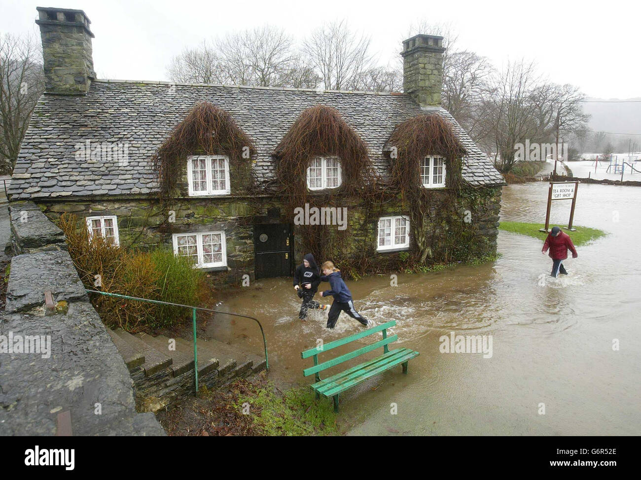 Floods in North Wales Stock Photo - Alamy
