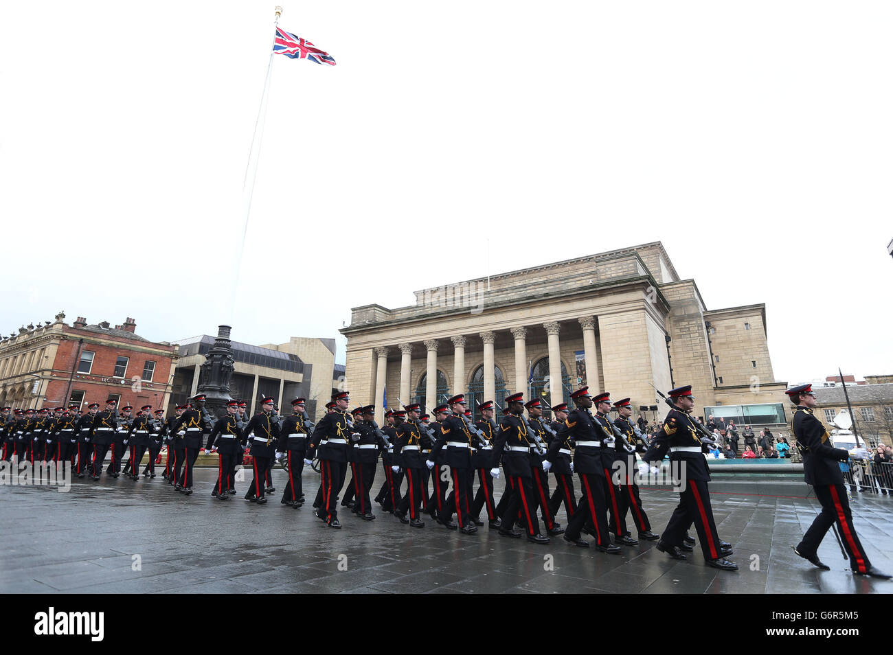 Members of Chestnut Troop 1st Regiment Royal Horse Artillery, parade ...