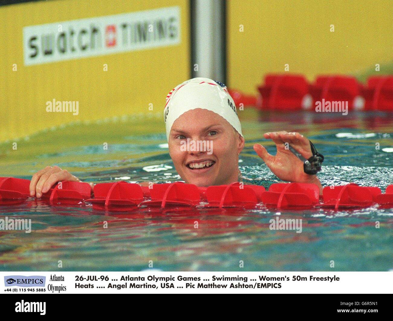Atlanta Olympic Games ... Swimming ... Women's 50m Freestyle Heats ...