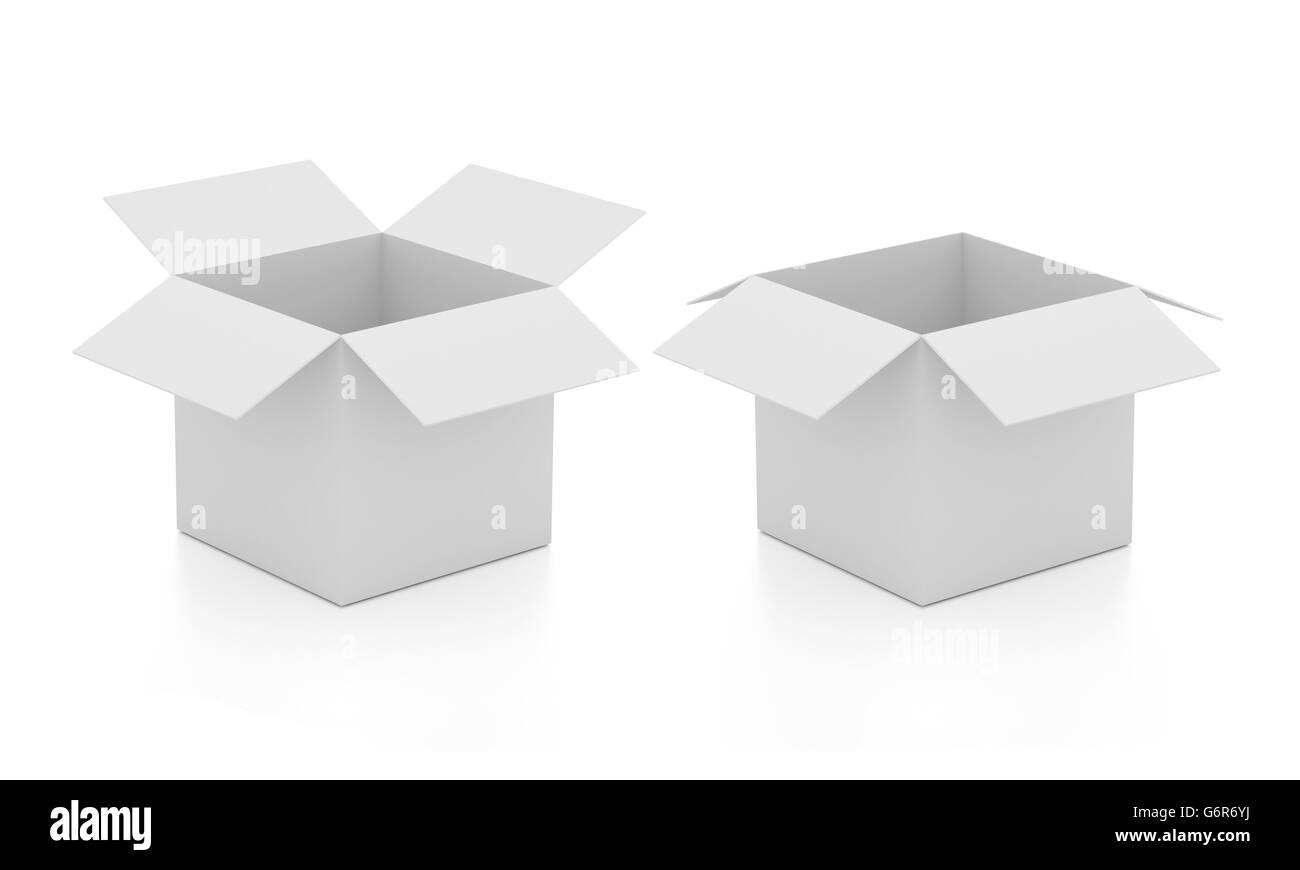 Open boxes hi-res stock photography and images - Alamy