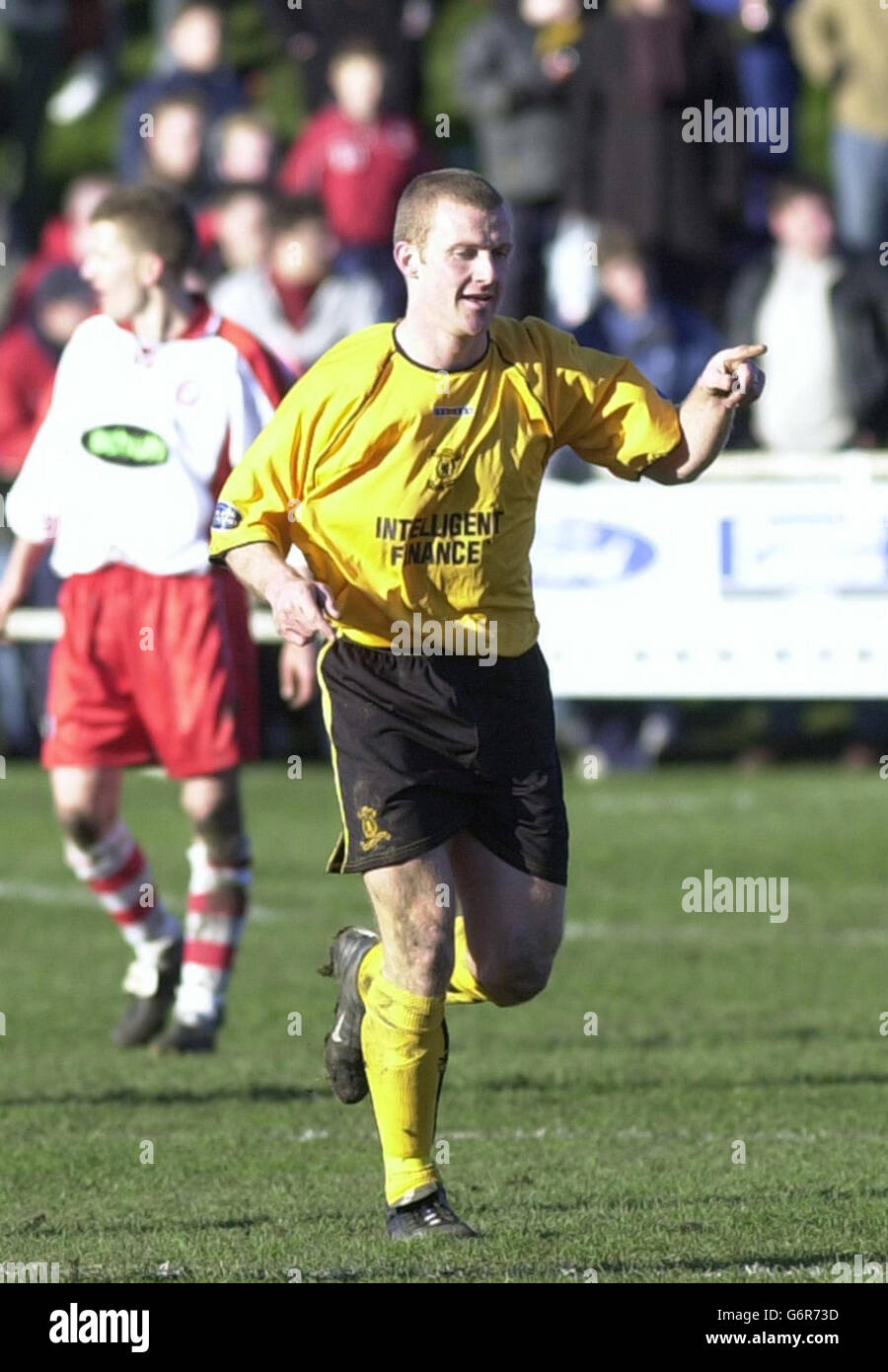 EDITORIAL USE ONLY: Livingston's Derek Lilley celebrates scoring ...