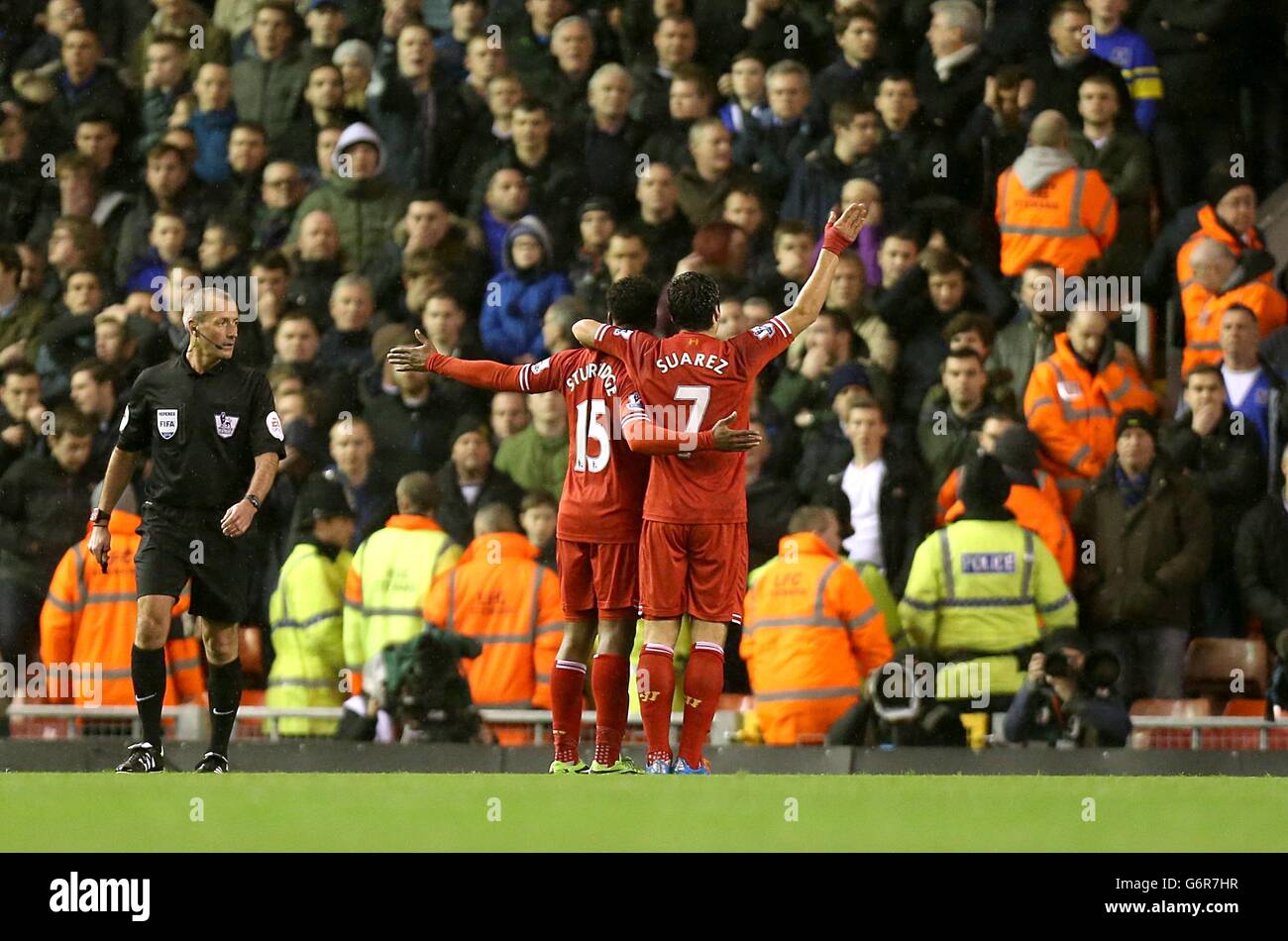 Luis Suarez Celebration Vs Everton