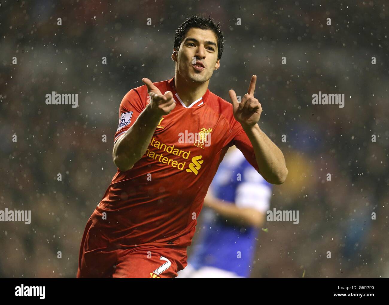 Luis Suarez Celebration Vs Everton