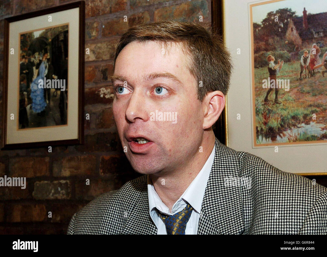 David Eden at press conference Stock Photo - Alamy