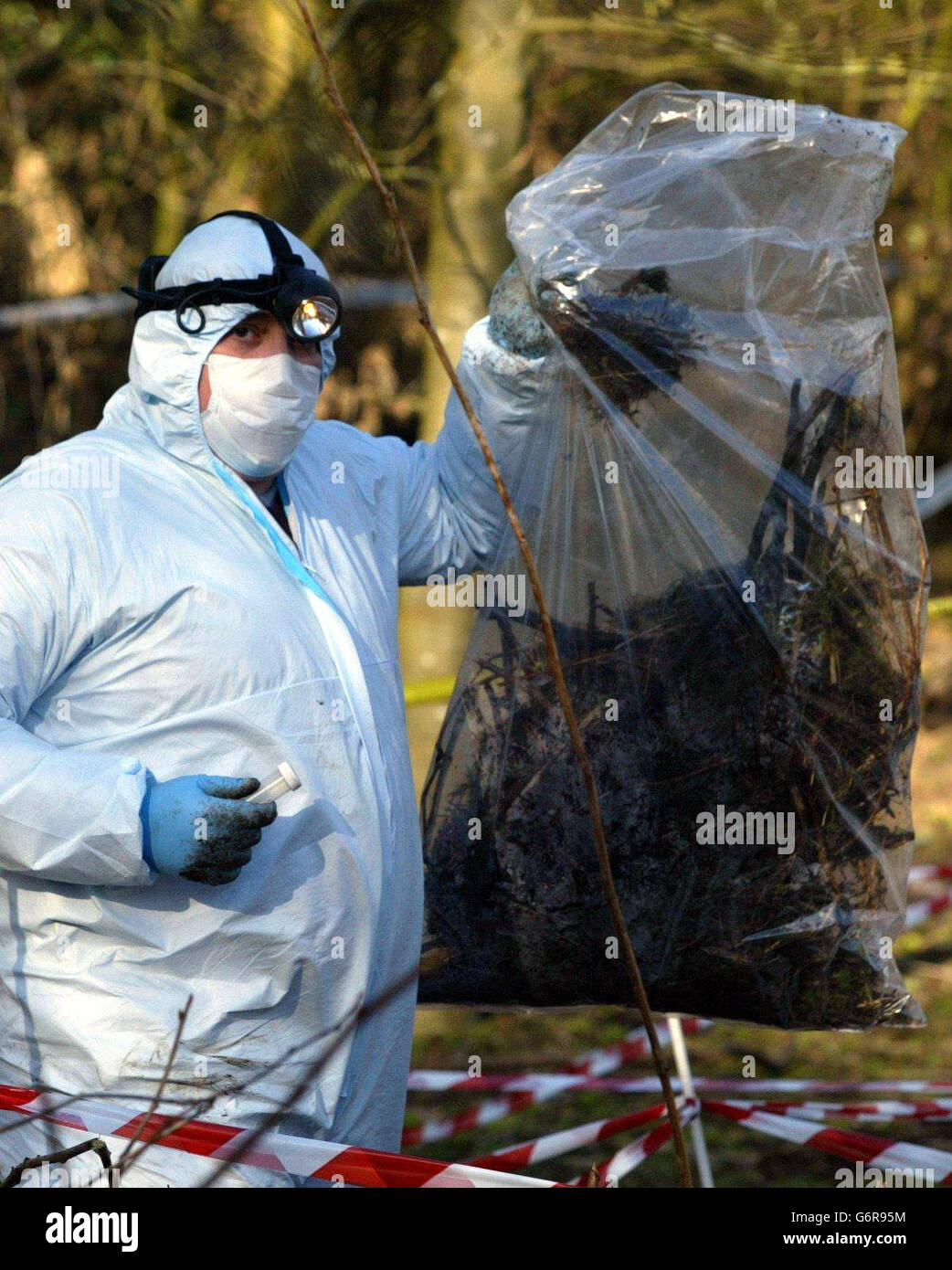 Forensic officer carries evidence Stock Photo - Alamy