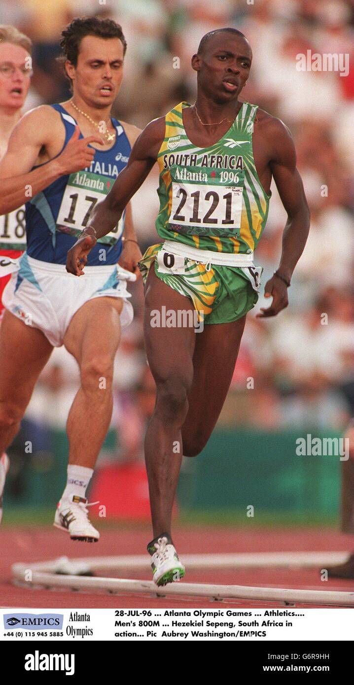 28-JUL-96. Atlanta Olympic Games. Athletics. Men's 800M. Hezekiel ...