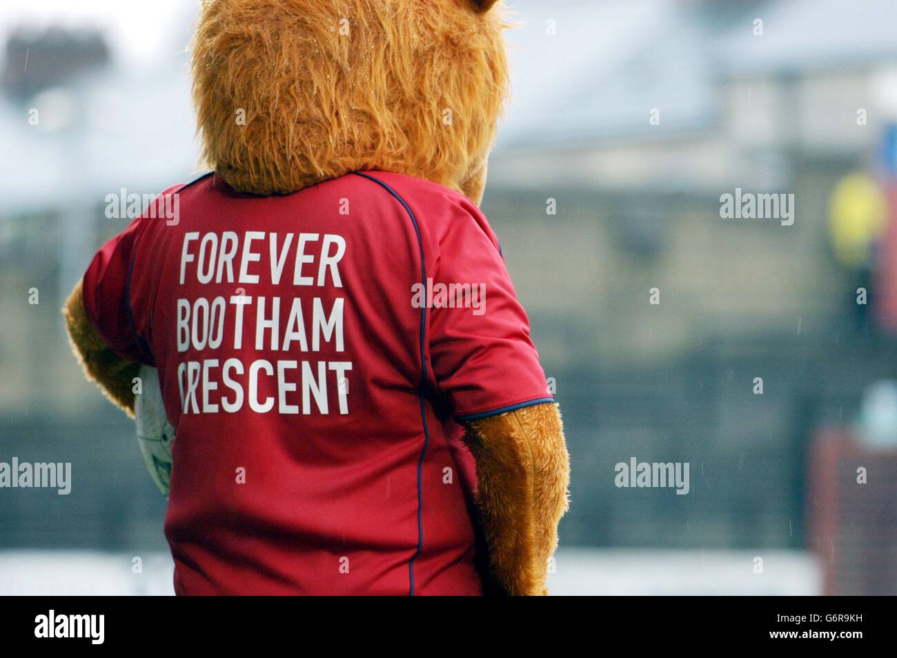 York City mascot Yorkie the lion wears a shirt in support of the saving ...