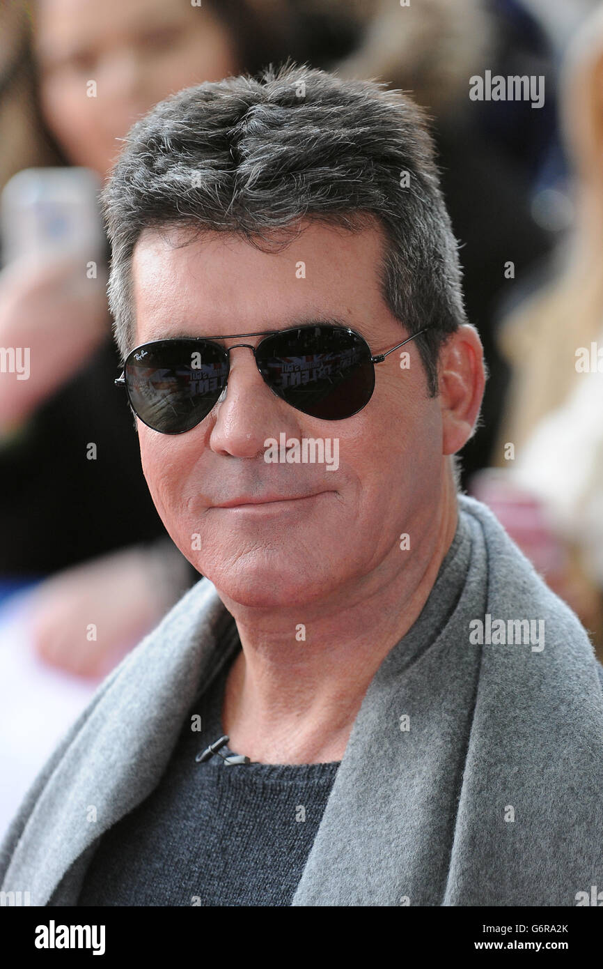 Britain's Got Talent judge Simon Cowell arrives for auditions at the ...