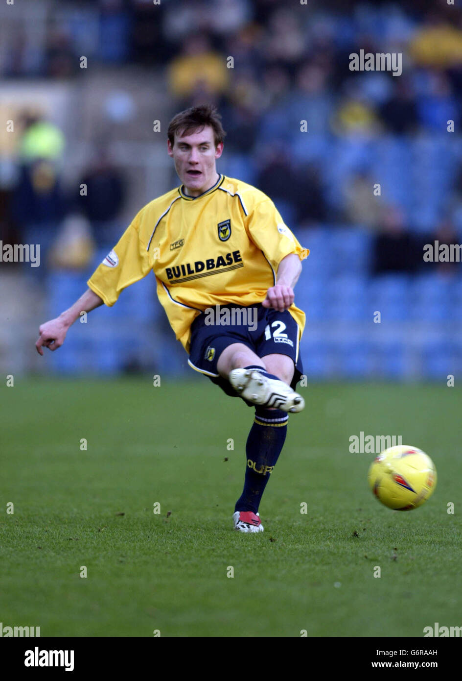 Oxford United's Dean Whitehead in action against Bury, during their ...