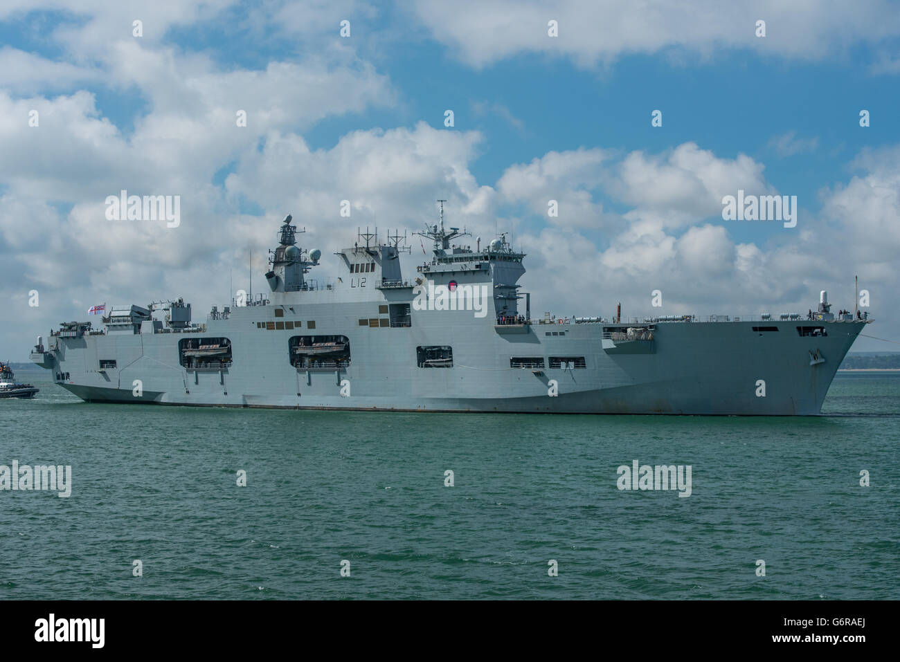 Visit by HMS Ocean (L12) to Portsmouth, UK Stock Photo - Alamy