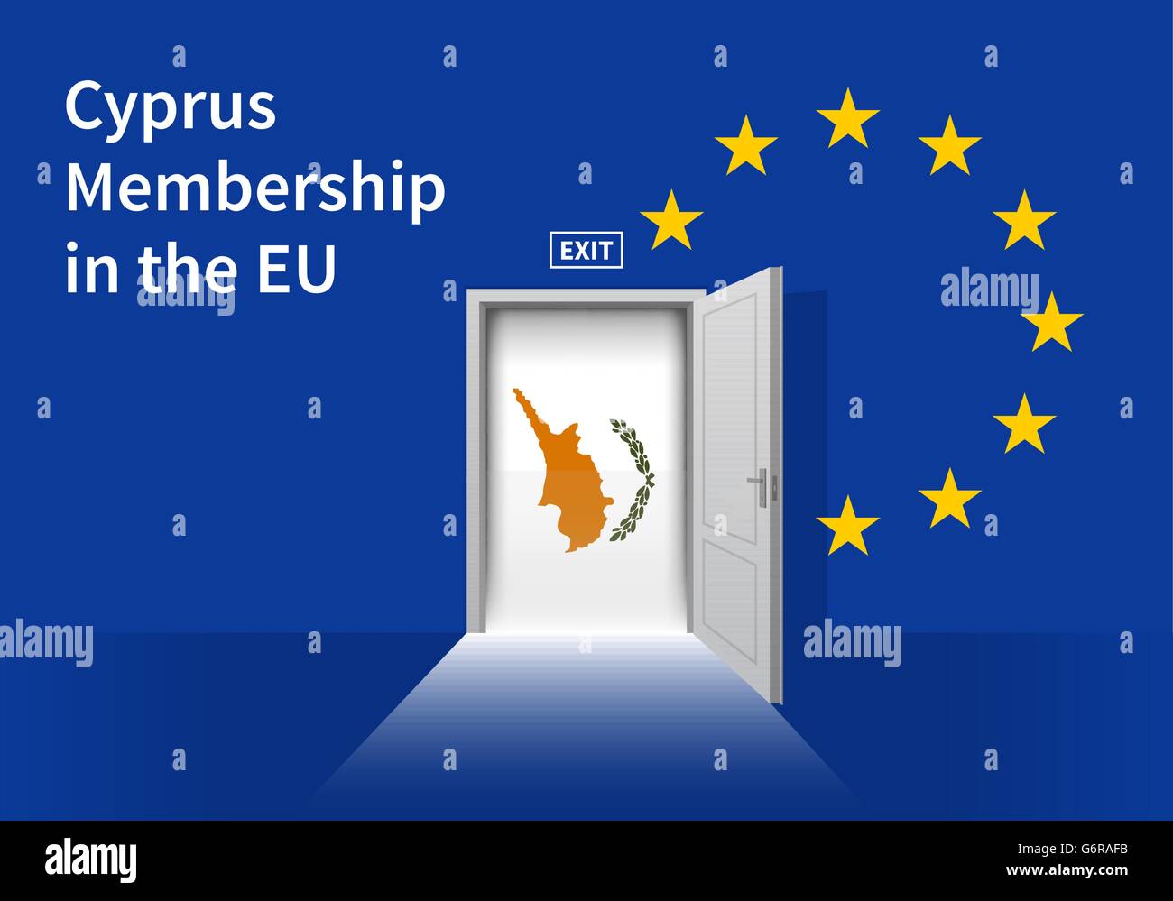 Cyprus door Stock Vector Images - Alamy