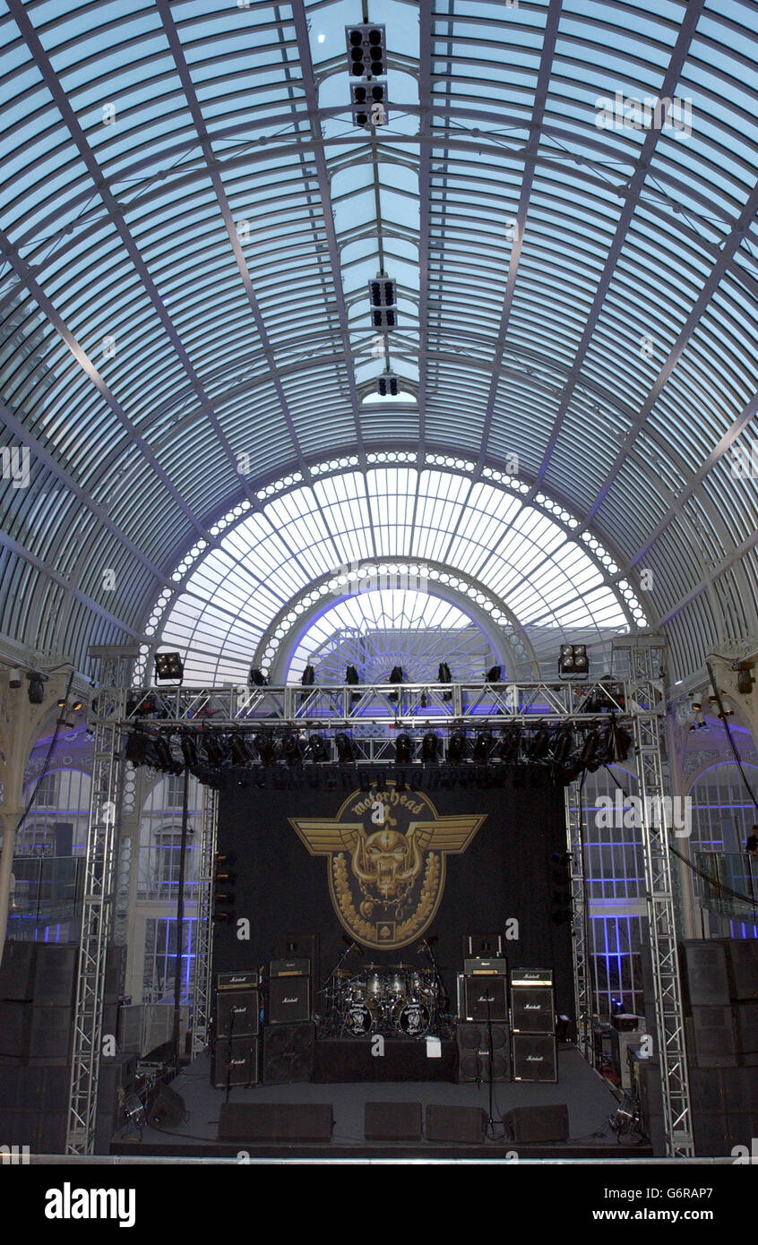 Motorhead stage ahead of a special one-off concert inside the Vilar ...