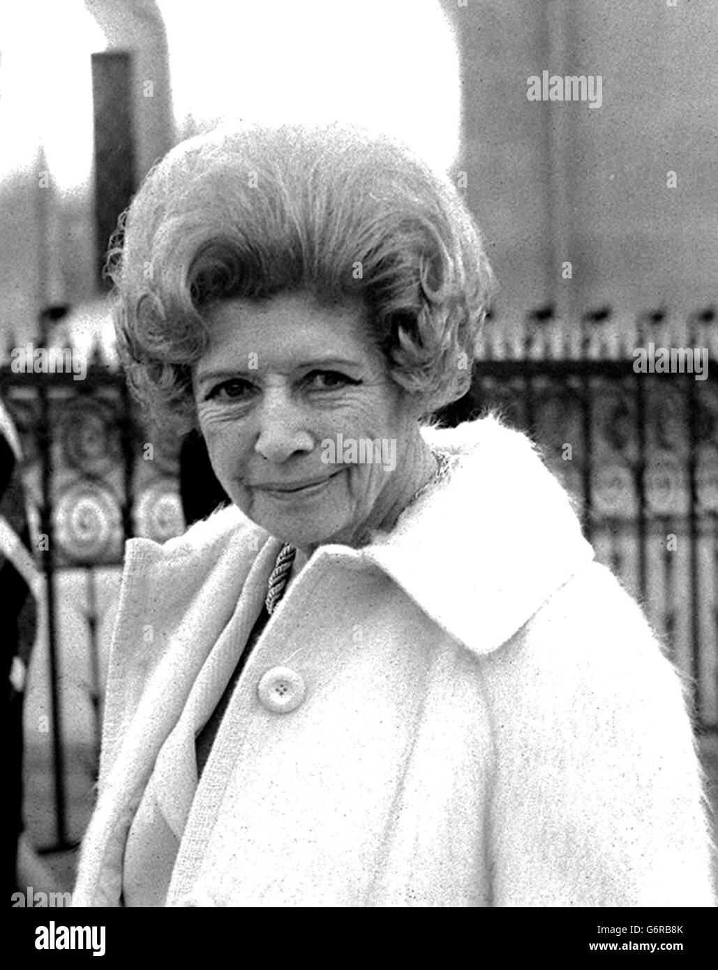 Lady Docker, who now resides in Majorca, after accepting an amicable ...