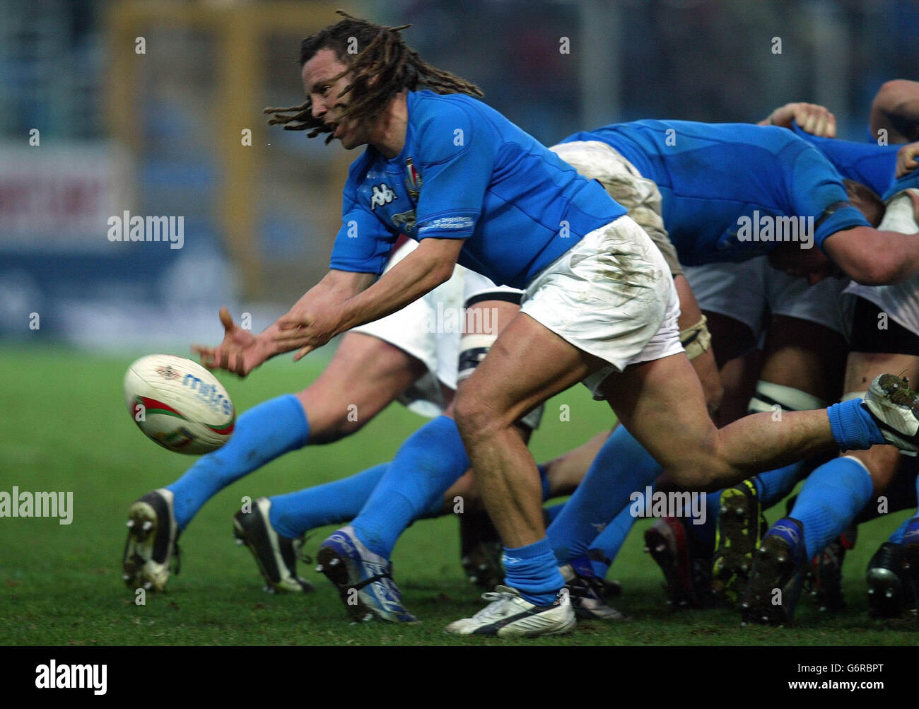 Italys paul griffen rbs 6 nations match stadio flaminio hi-res stock ...