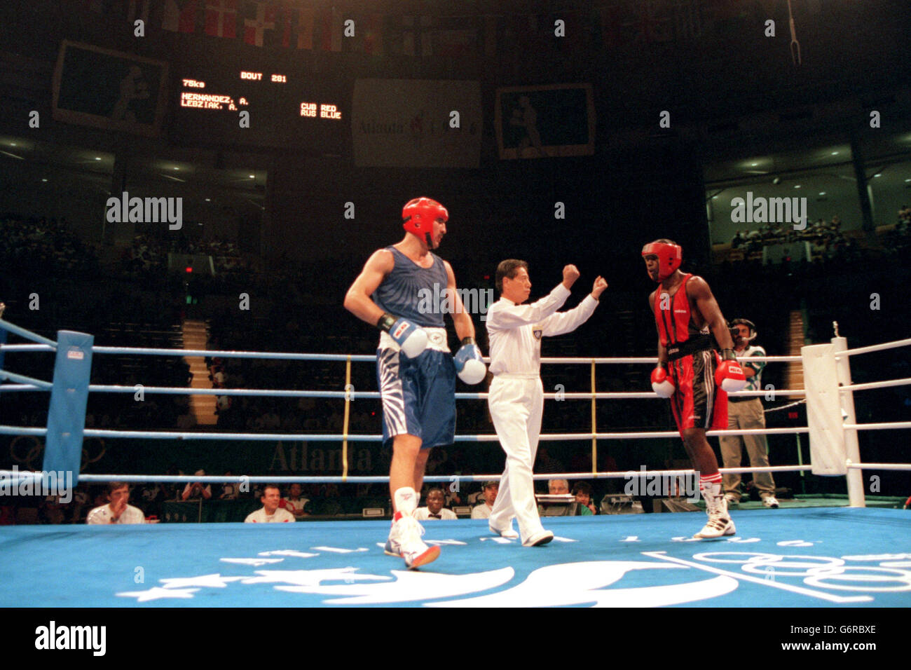 Atlanta Olympic Games ... Boxing 75 Kgs Stock Photo - Alamy
