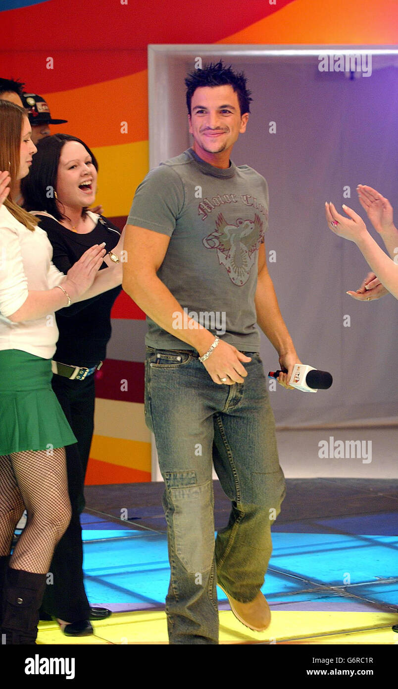 Peter Andre during his guest appearance on MTV's TRL UK, at the MTV ...