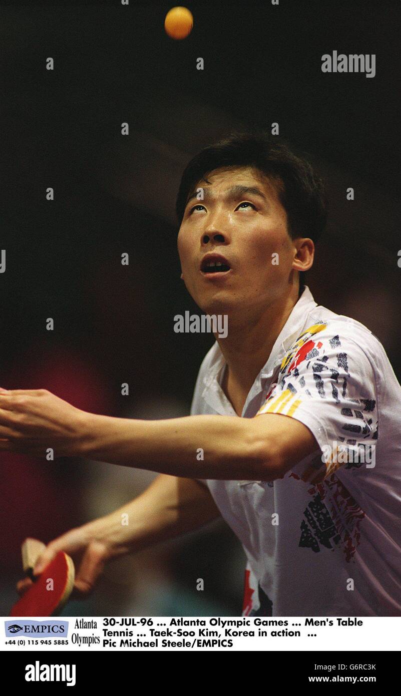 30-JUL-96 ... Atlanta Olympic Games ... Men's Table Tennis ... Taek-Soo ...