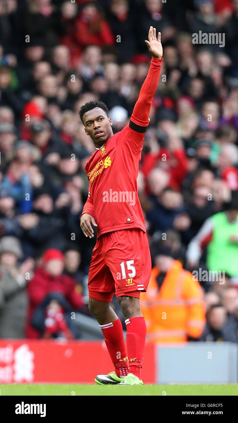 Arsenal fans anfield hi-res stock photography and images - Alamy