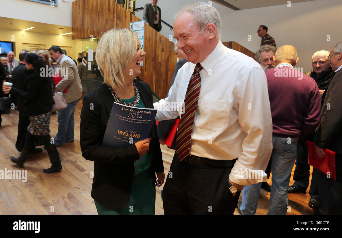Catherine Seeley with Sinn Fein Deputy First Minister Martin McGuinness ...