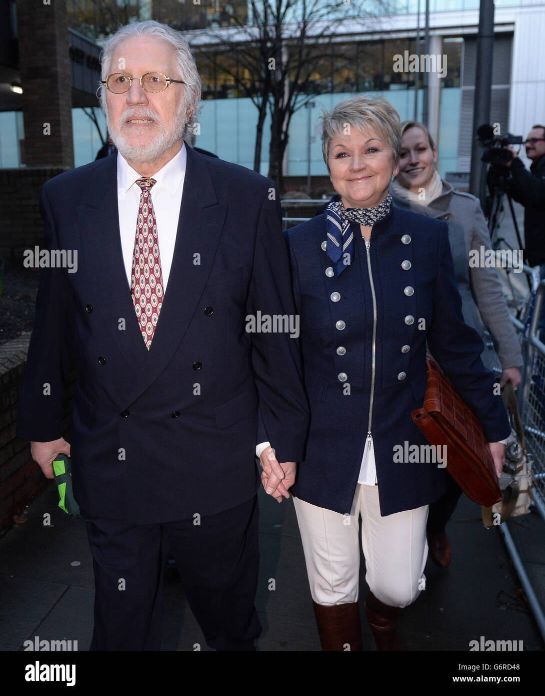Former DJ Dave Lee Travis leaves Southwark Crown Court in London, with ...