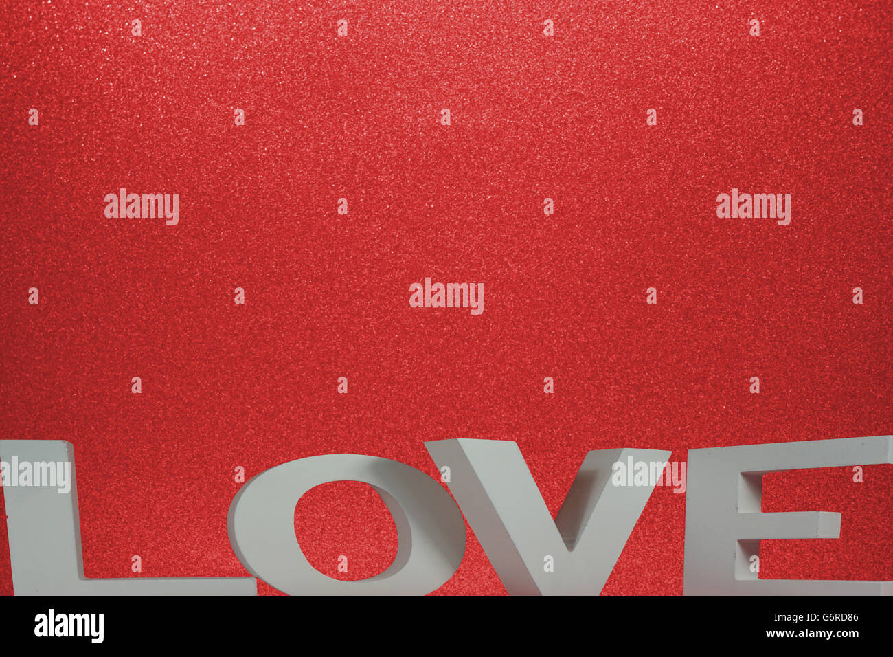 white letters for the word love Stock Photo - Alamy