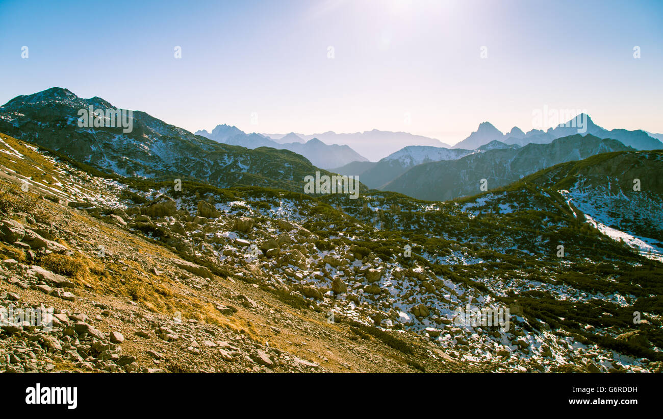 dry winter in the italian alps Stock Photo - Alamy