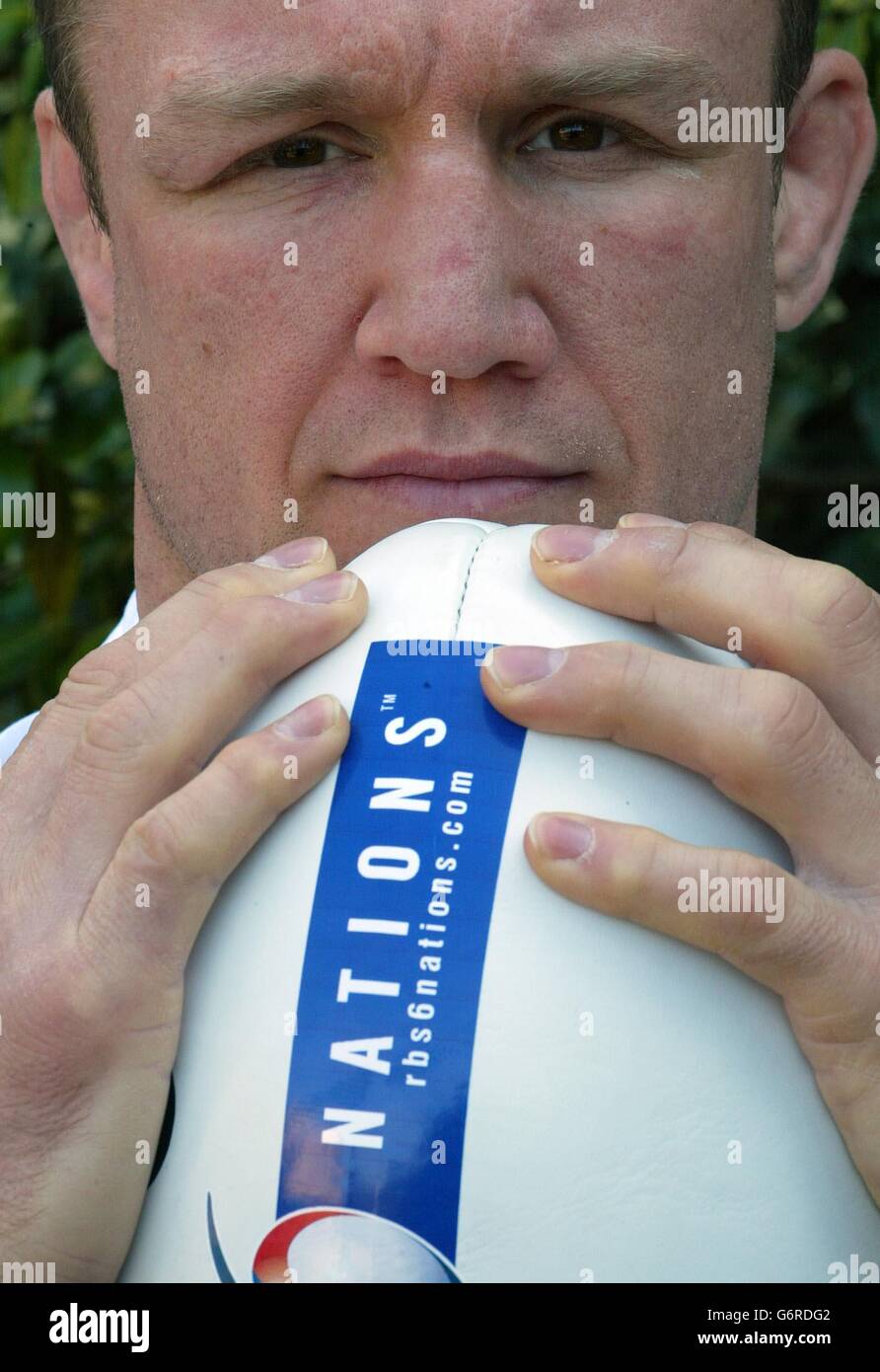 England rugby's Neil Back at the team hotel in Surrey. Back will start ...