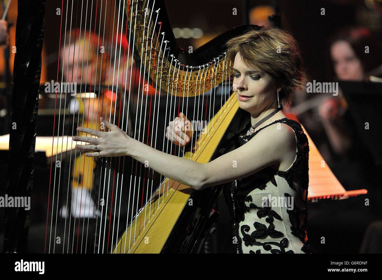 Catrin Finch performs during the Classic FM Live at the Millennium ...