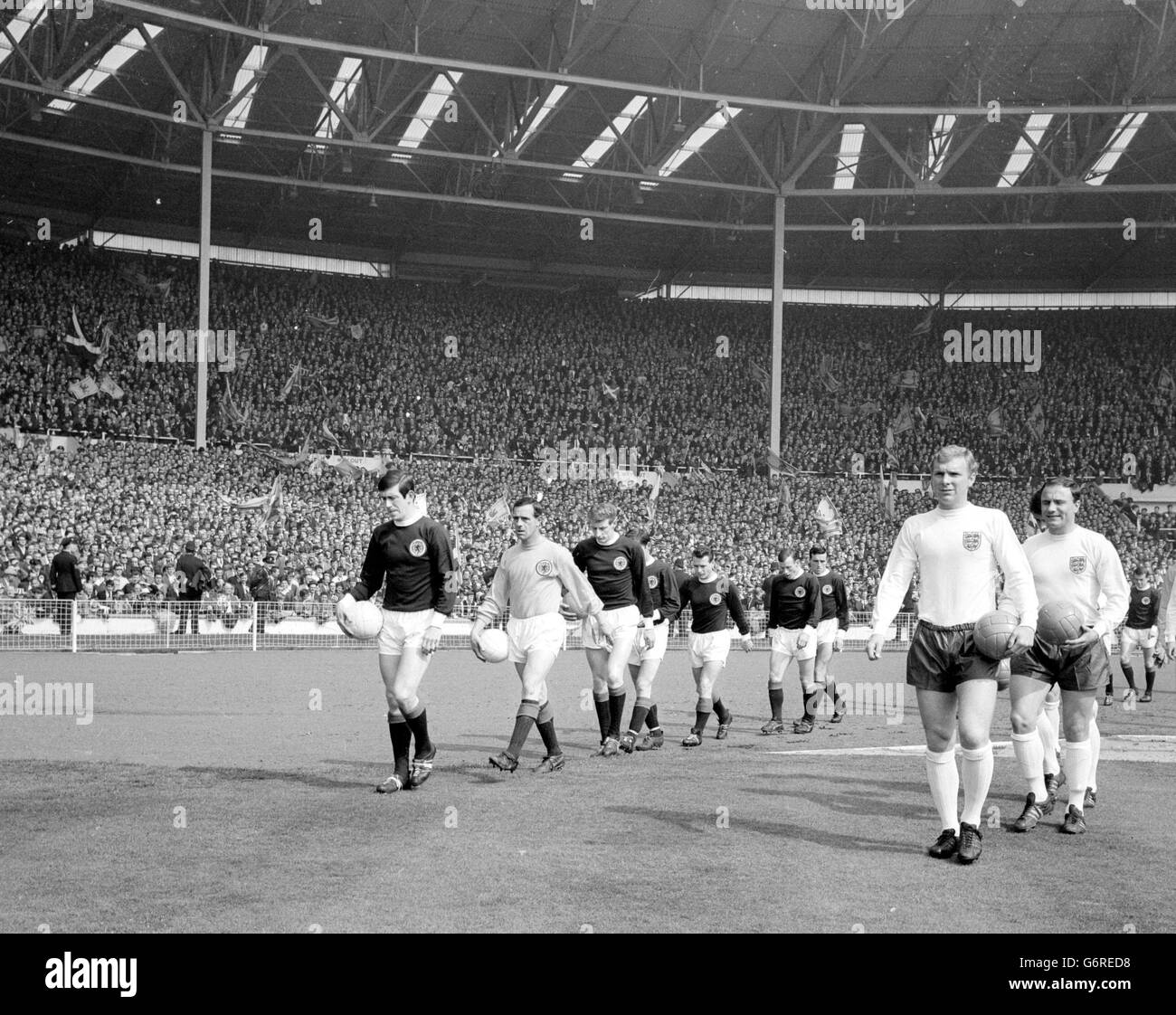 Scotland england football 1967 Black and White Stock Photos & Images ...
