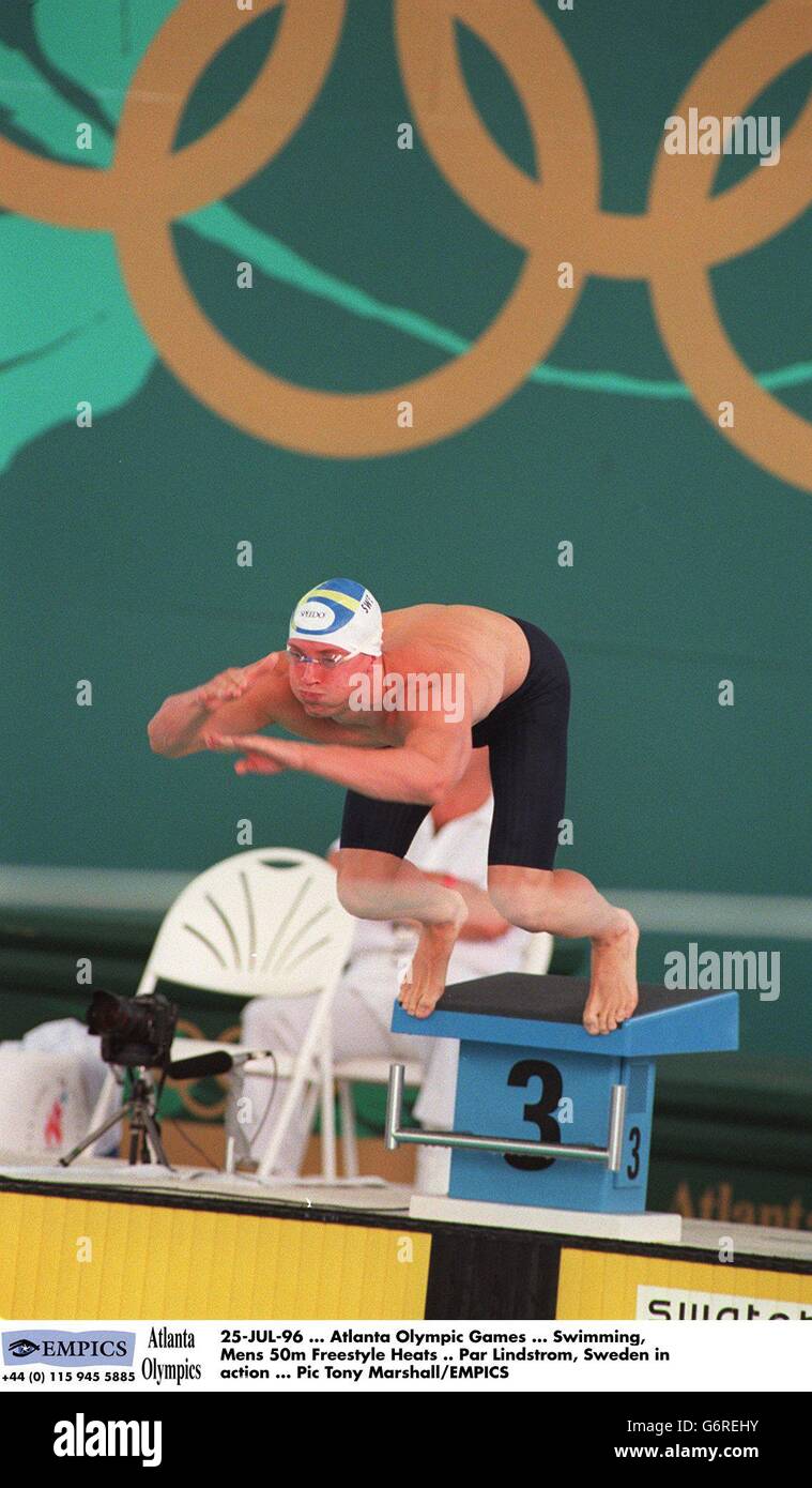 Mens 50m freestyle heats par lindstrom hi-res stock photography and ...