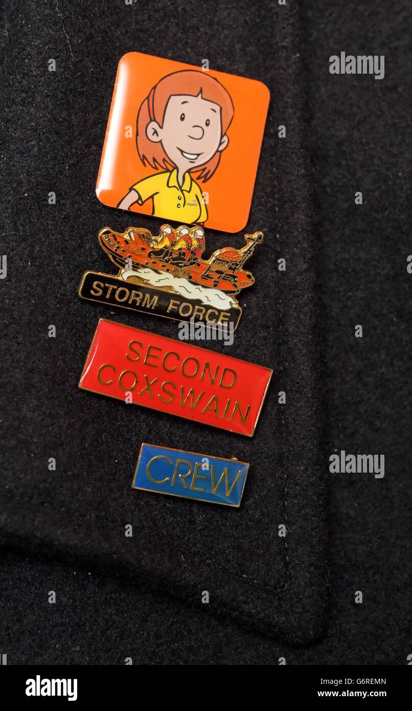 A selection of badges issued by the RNLI children's club Storm Force ...