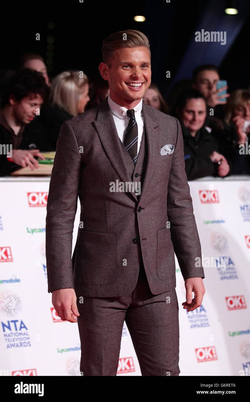 Jeff Brazier arriving for the 2014 National Television Awards at the O2 ...
