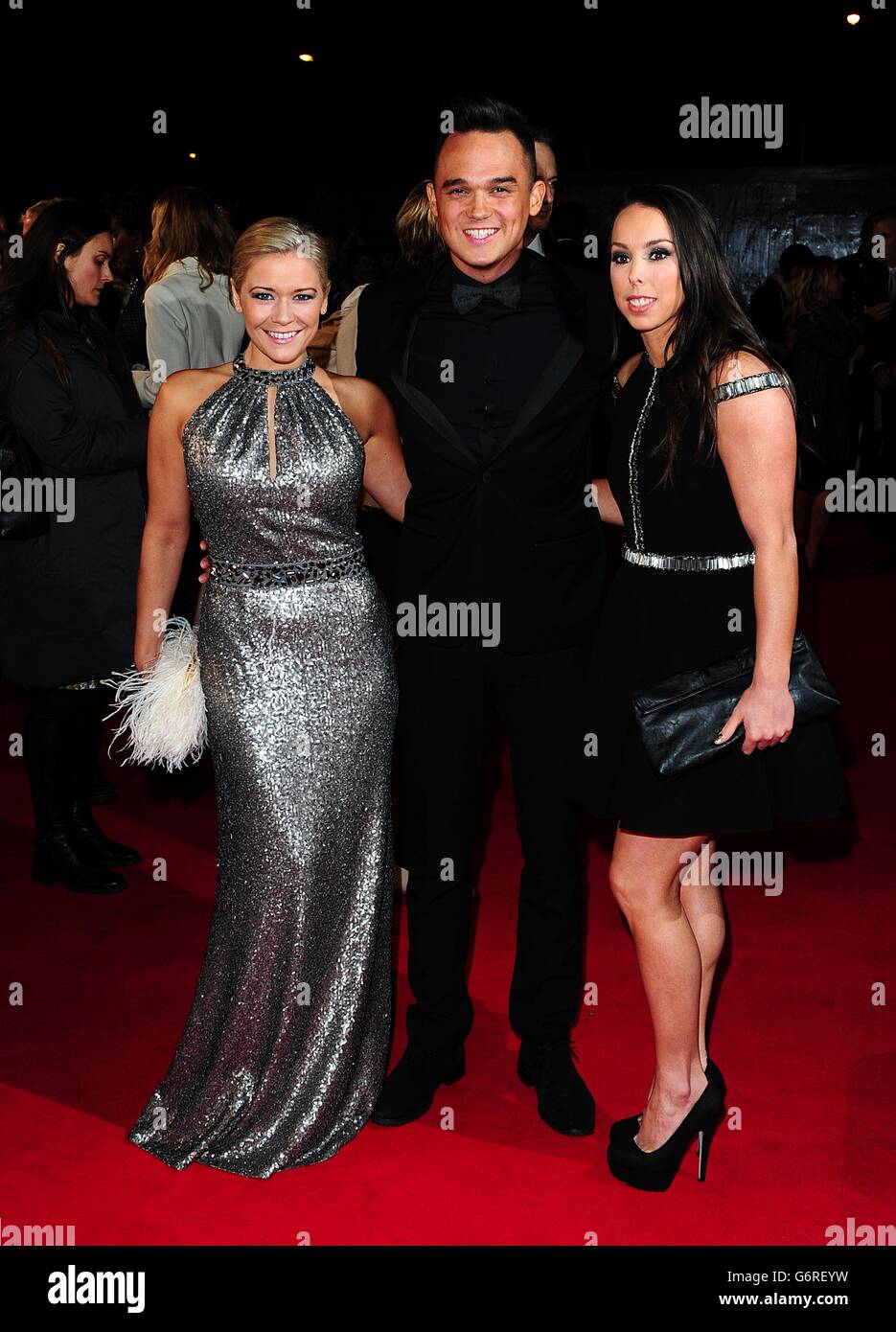 (left to right) Suzanne Shaw, Gareth Gates and Beth Tweddle arriving ...
