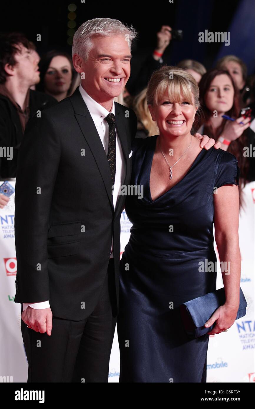 Philip Schofield and wife Stephanie arriving for the 2014 National ...