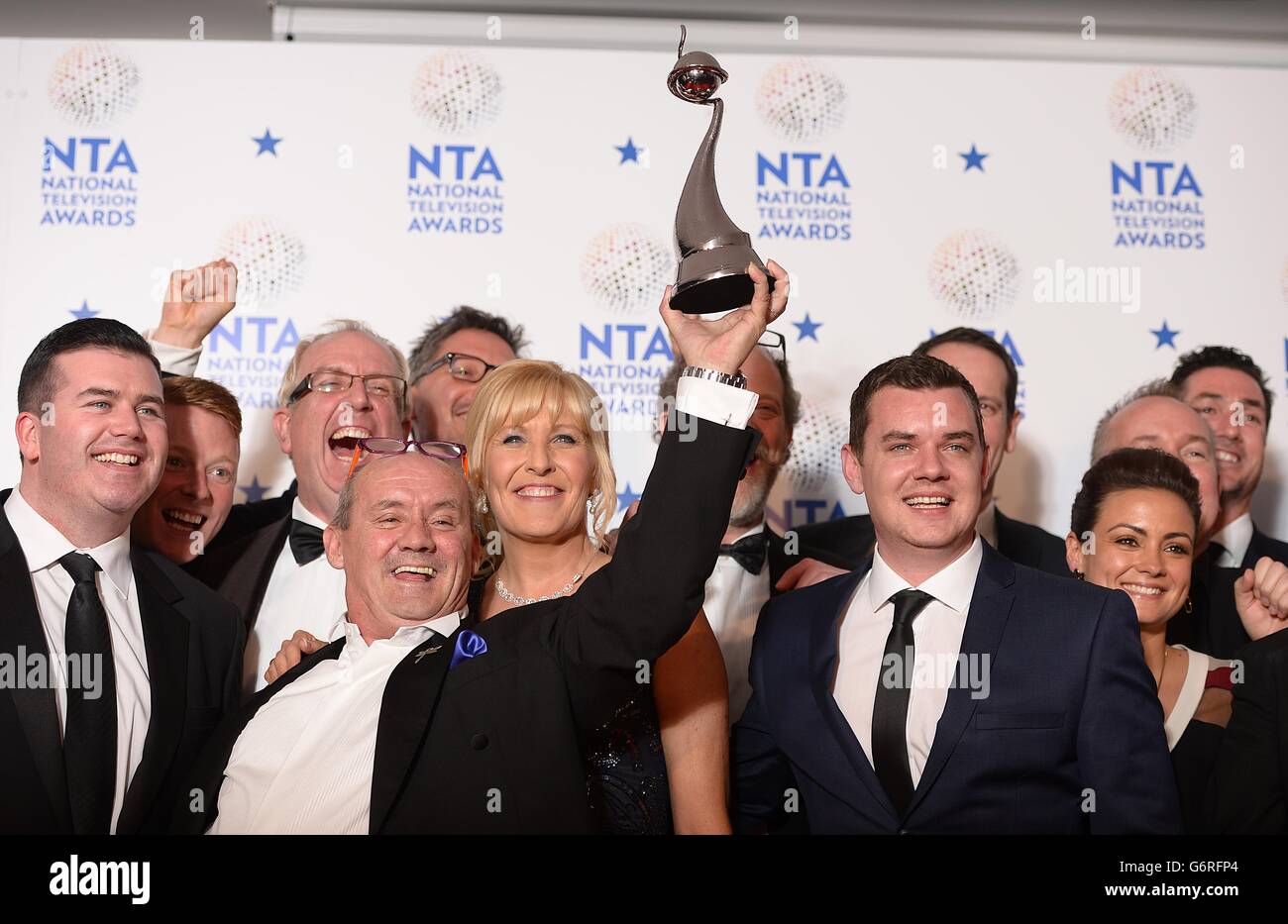 Brendan O'Carroll and Jennifer Gibney with the award for best Comedy at ...