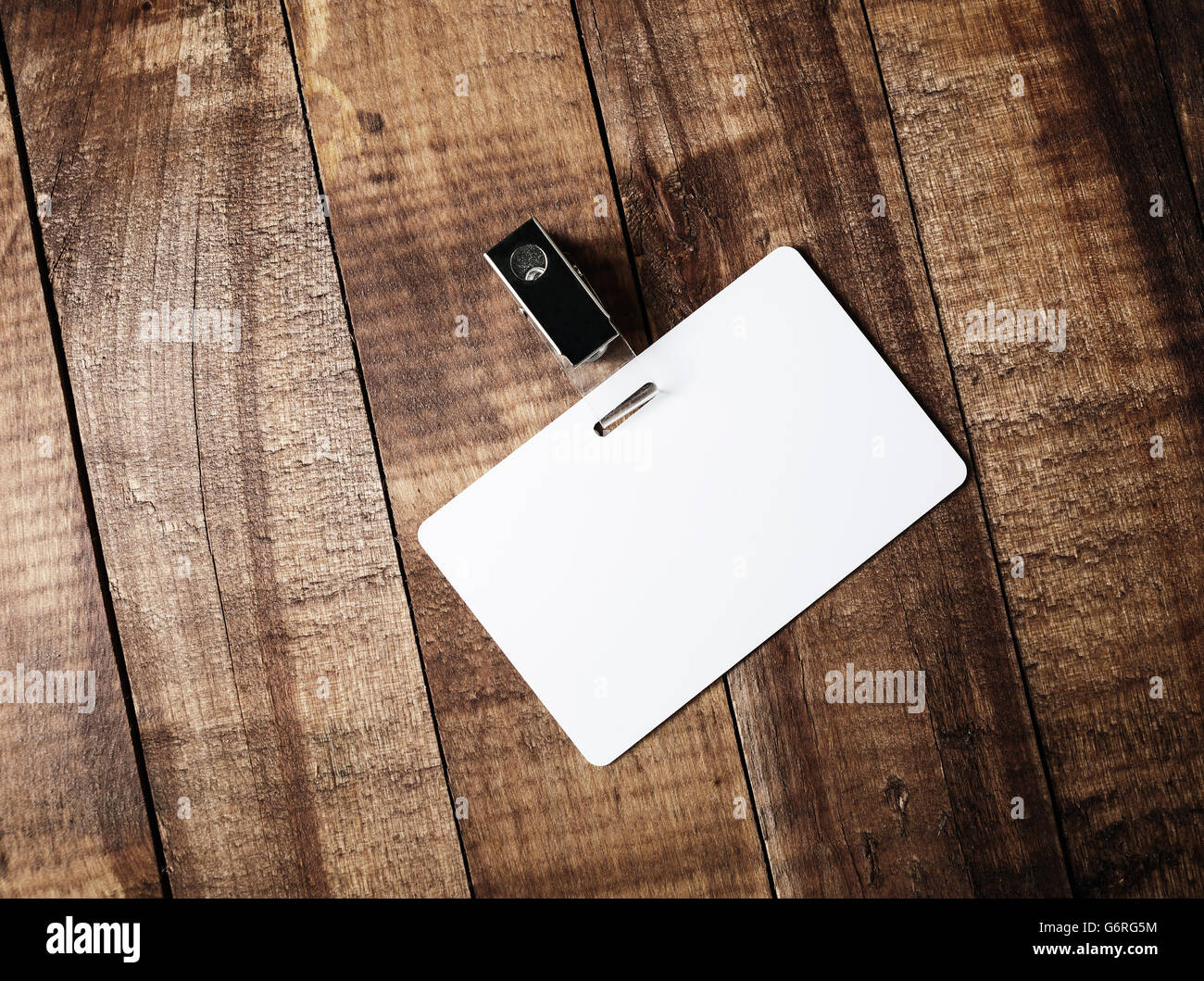 Blank white plastic badge hi-res stock photography and images - Alamy