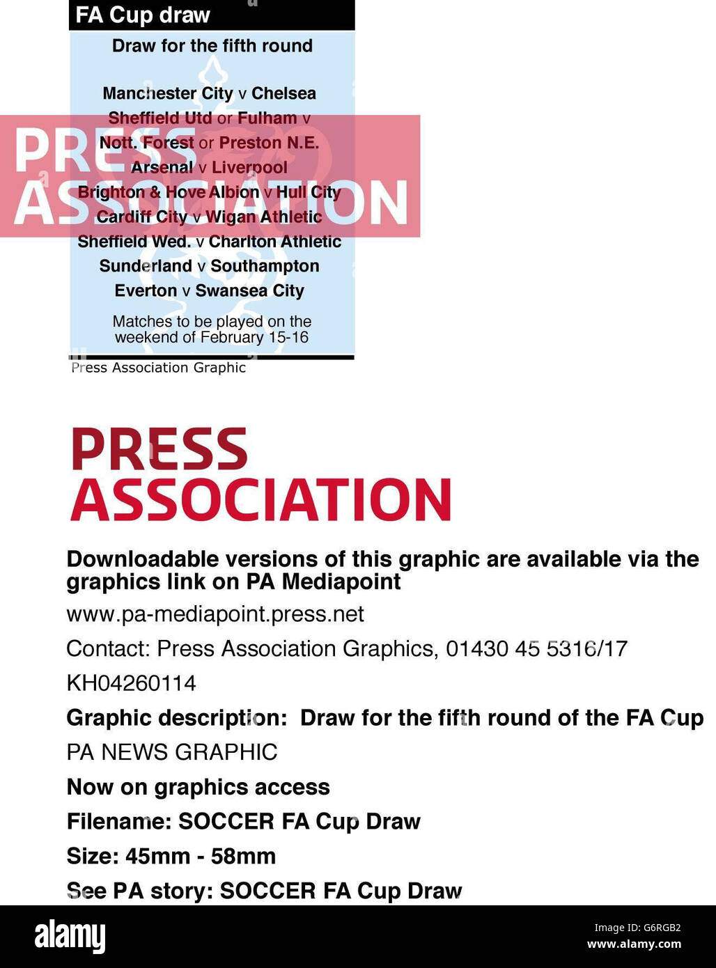 Soccer fa cup draw hi-res stock photography and images - Alamy