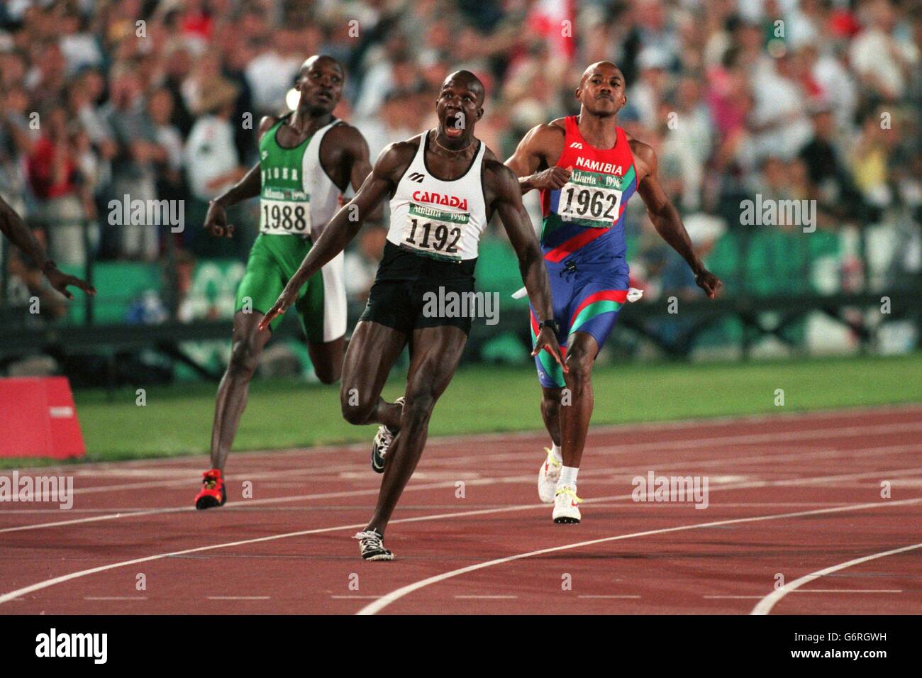 Atlanta Olympic Games ... Athletics ... Mens 100m Final Stock Photo - Alamy
