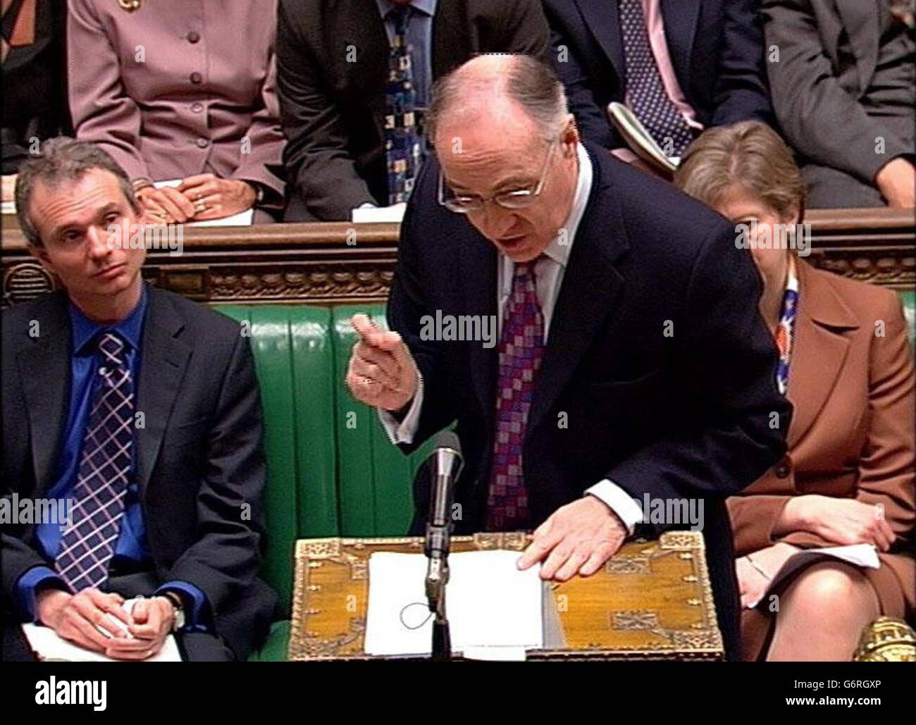 Michael howard speaks in the house of commons hi-res stock photography ...