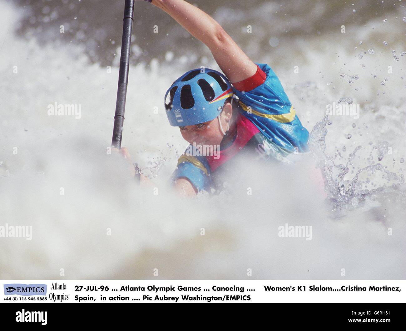 27-JUL-96. Atlanta Olympic Games. Canoeing. Women's K1 Slalom. Cristina ...