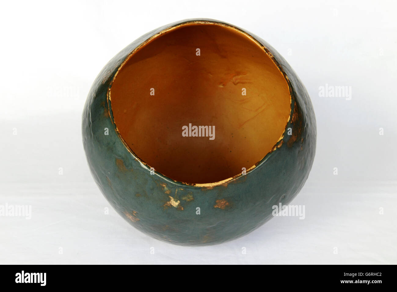 Ceramic pot pottery sphere sculpture round ball Stock Photo - Alamy
