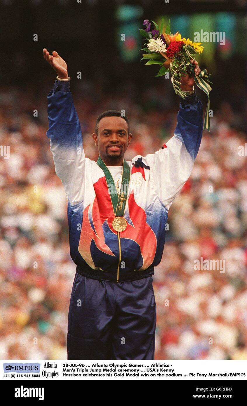 28-JUL-96, Atlanta Olympic Games, Athletics - Men's Triple Jump Medal ...