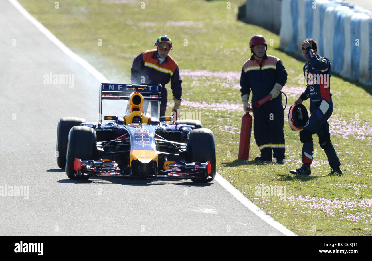 Formula One - 2014 Testing - Day Three - Circuito de Jerez Stock Photo ...