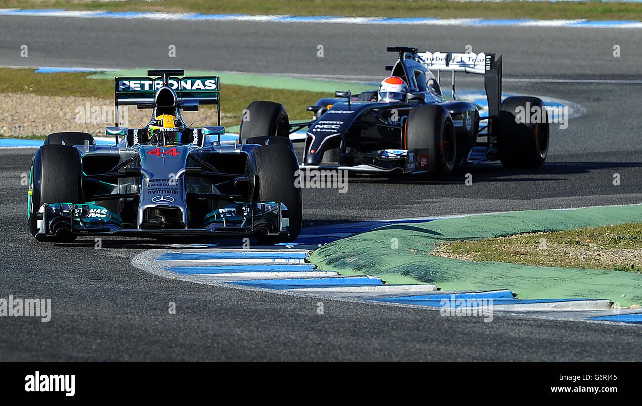 Formula One - 2014 Testing - Day Three - Circuito de Jerez Stock Photo ...