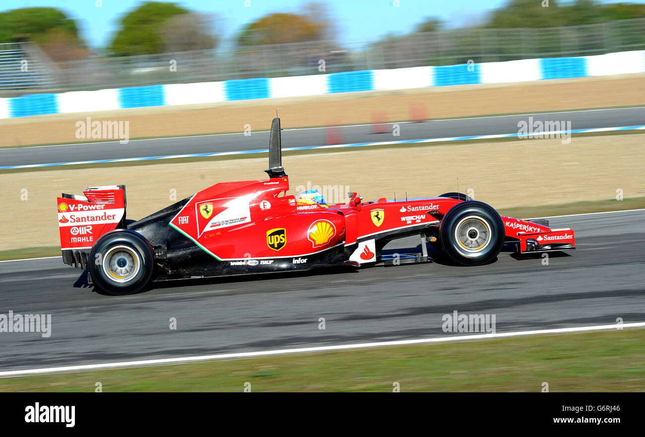 Formula one 2014 testing day three circuito de jerez hi-res stock ...