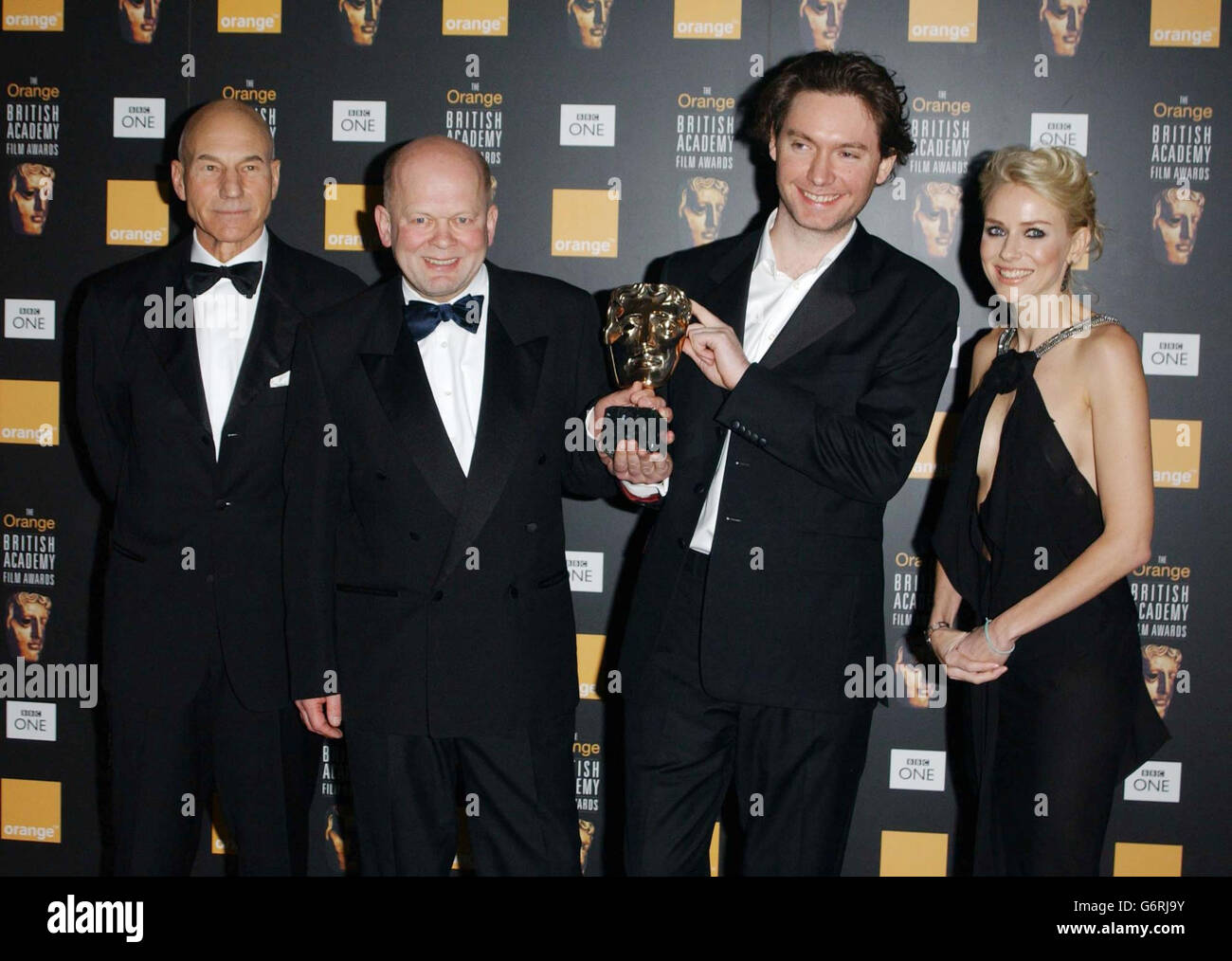 (from left-right) Actor Patrick Stewart, John Smithson, director Kevin ...