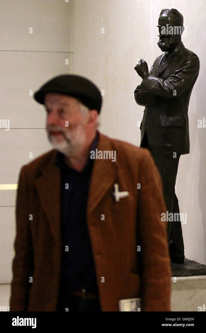 A statue of Irish playwright George Bernard Shaw in the National ...