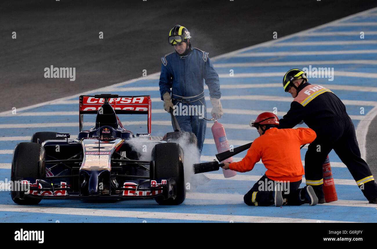 Formula One - 2014 Testing - Day Three - Circuito de Jerez Stock Photo ...